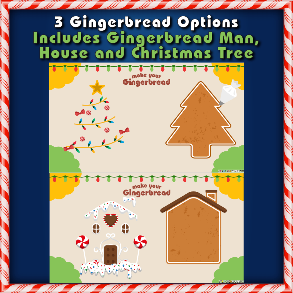 Christmas Digital Activity Make Your Gingerbread for Google Slides™ Fun ...