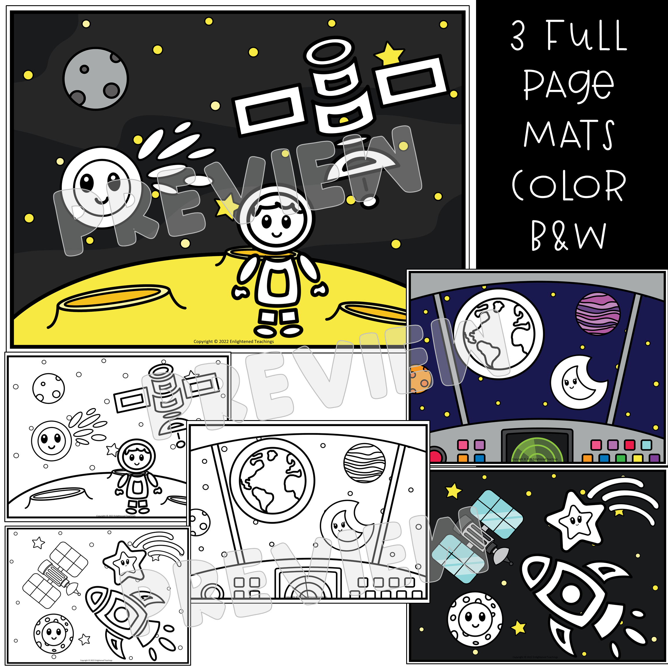 Space Play Dough Mats Fine Motor Skills, Space Playdough Mats, Space ...