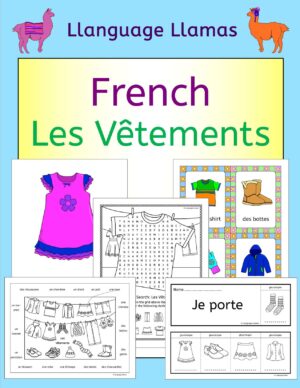 French Clothing - Les Vetements - Activities puzzles games and more ...
