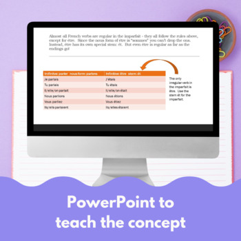 French grammar lesson - the Imparfait | Made By Teachers