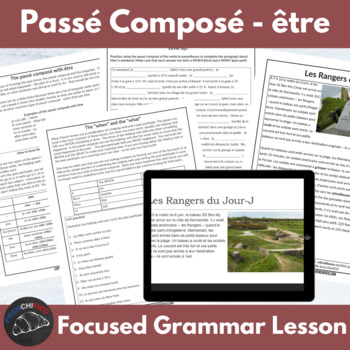 French grammar lesson - the passé composé with être | Made By Teachers