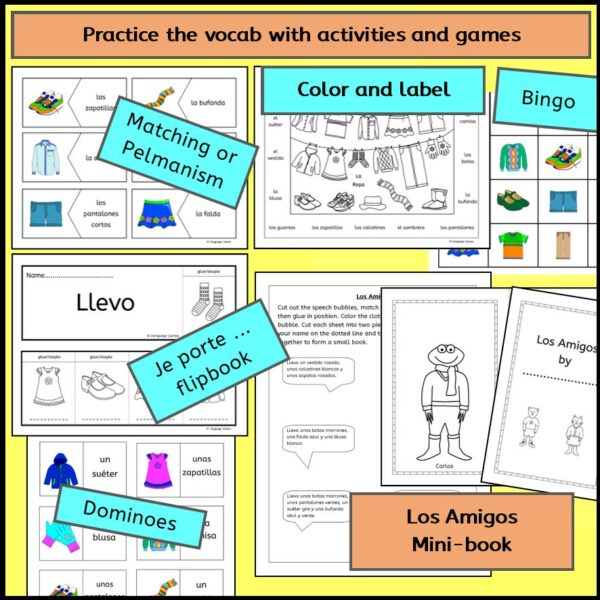 Spanish Clothing - La Ropa - Fun activities, games, puzzles and more ...