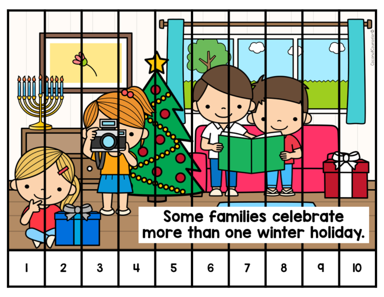 Inclusive Holiday Season Puzzle Pictures | Made By Teachers