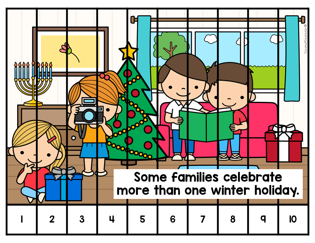 Inclusive Holiday Season Puzzle Pictures | Made By Teachers