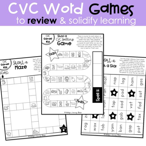 1st Grade CVC Words Intervention Binder and Activities | Made By Teachers
