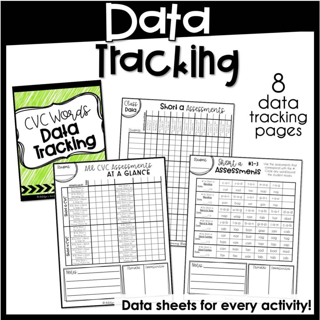 1st Grade CVC Words Intervention Binder and Activities | Made By Teachers