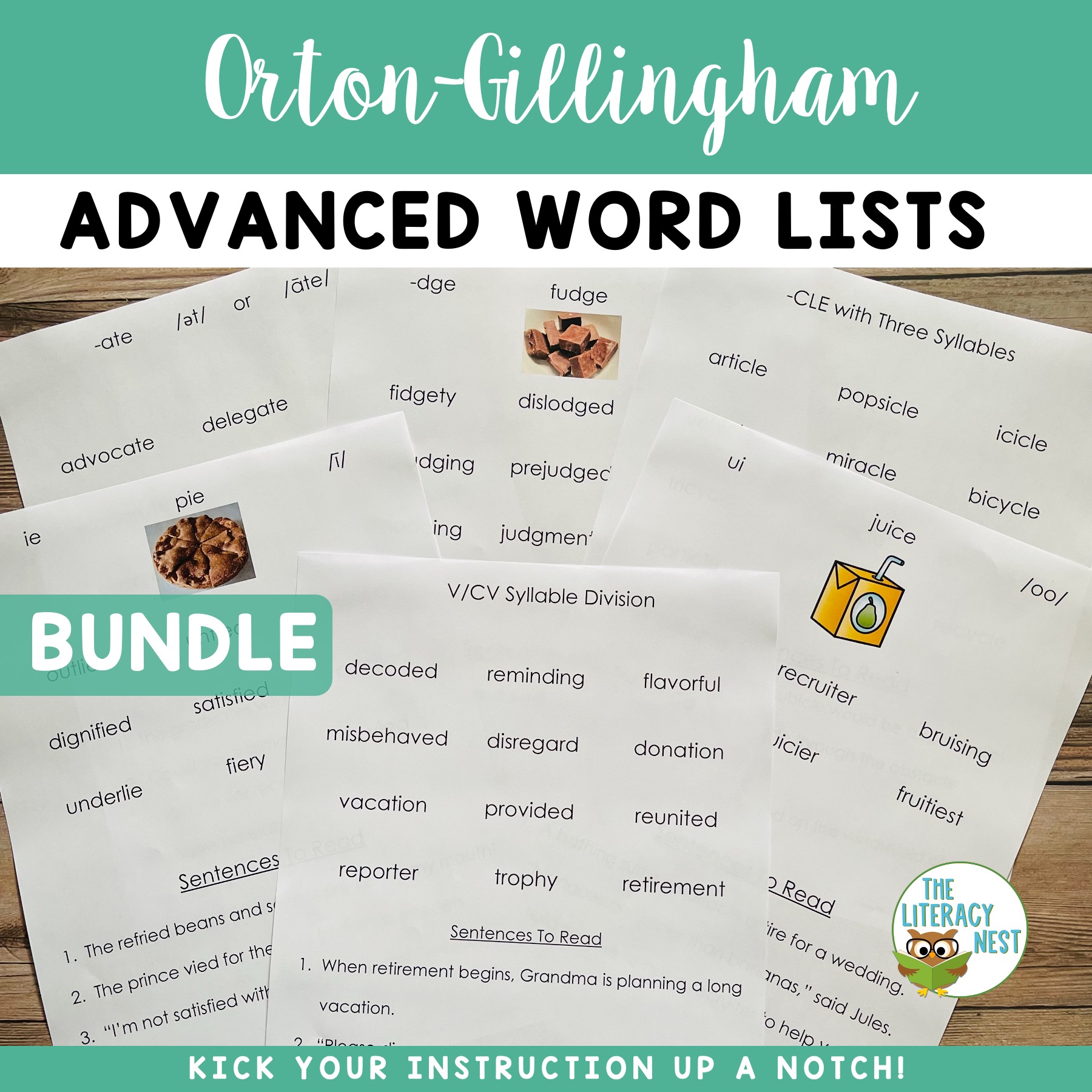 Orton Gillingham Word Lists for Older Students BUNDLE | Made By Teachers