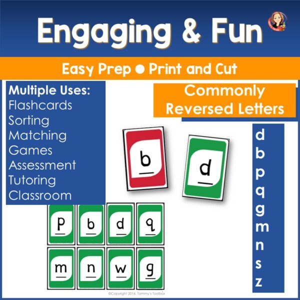 Letter Reversal Card Game | Made By Teachers