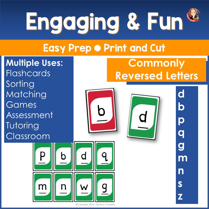 Letter Reversal Card Game | Made By Teachers