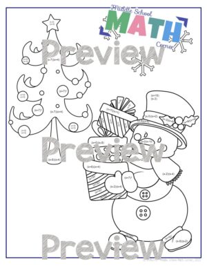 Christmas and Winter Factoring Polynomials, Polynomial Expressions a=1 ...