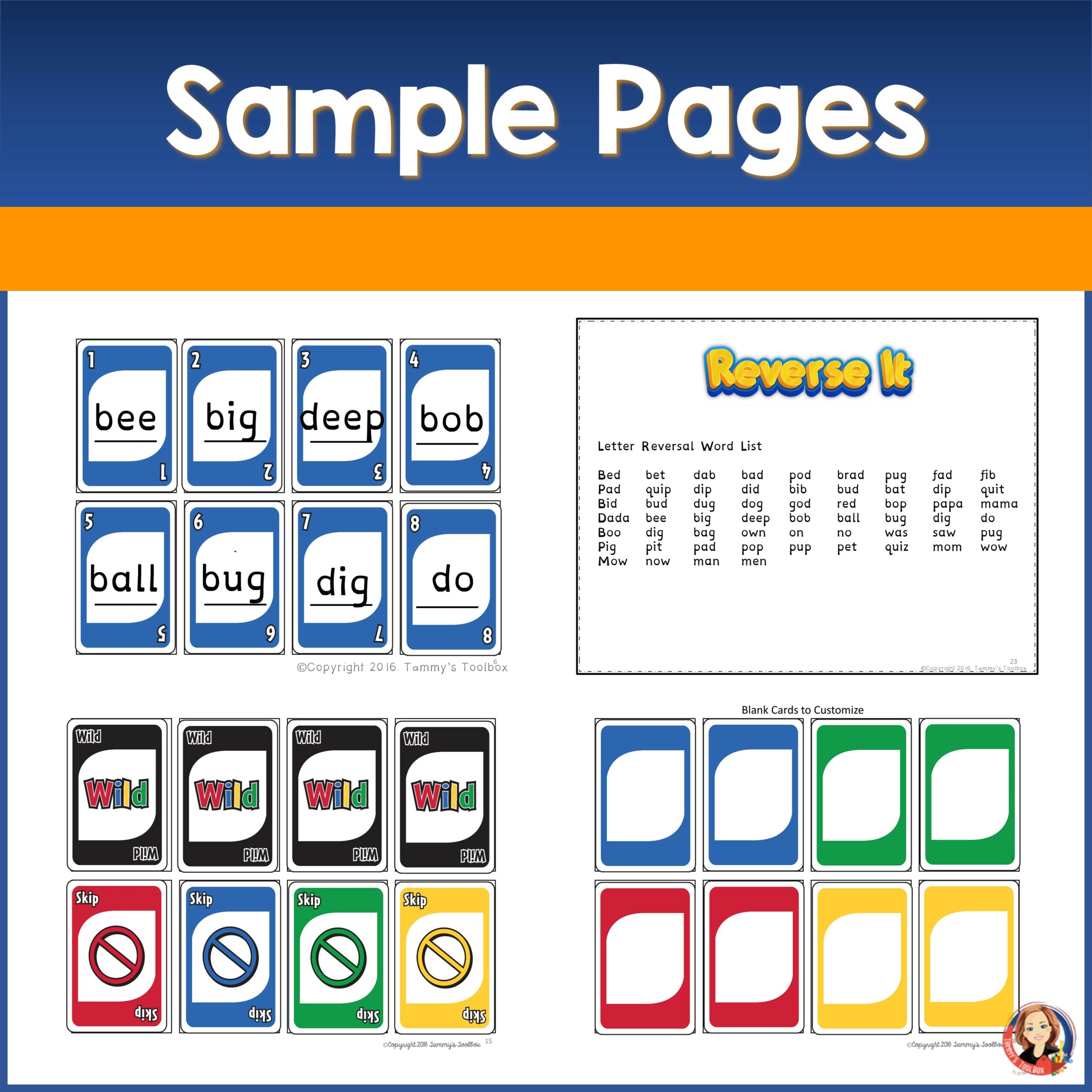 Letter Reversal Word Card Game | Made By Teachers