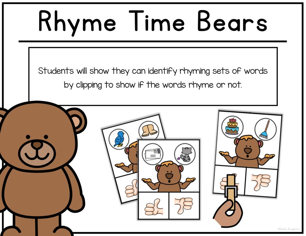 Kindergarten Literacy Centers - Bear Themed | Made By Teachers