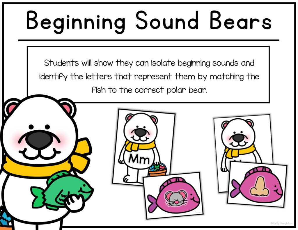 Kindergarten Literacy Centers - Bear Themed | Made By Teachers