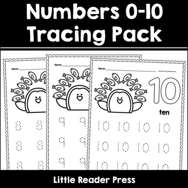 Penguins Numbers 0-10 Tracing Worksheets | Made By Teachers