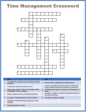 Time Management Bundle - Powerpoint, Crossword, Quiz using MS Forms ...