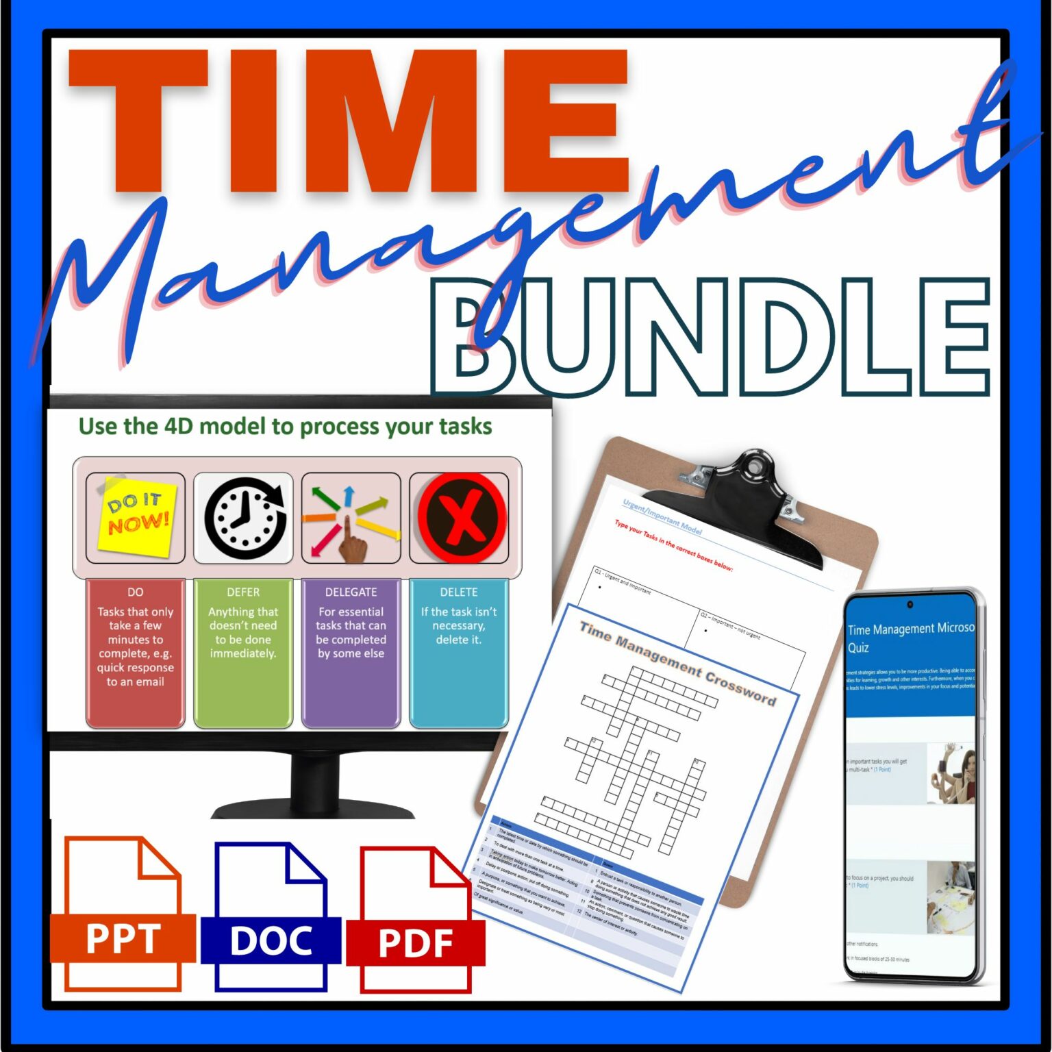 Time Management Interactive Digital Notebook - Google Slides | Made By Teachers