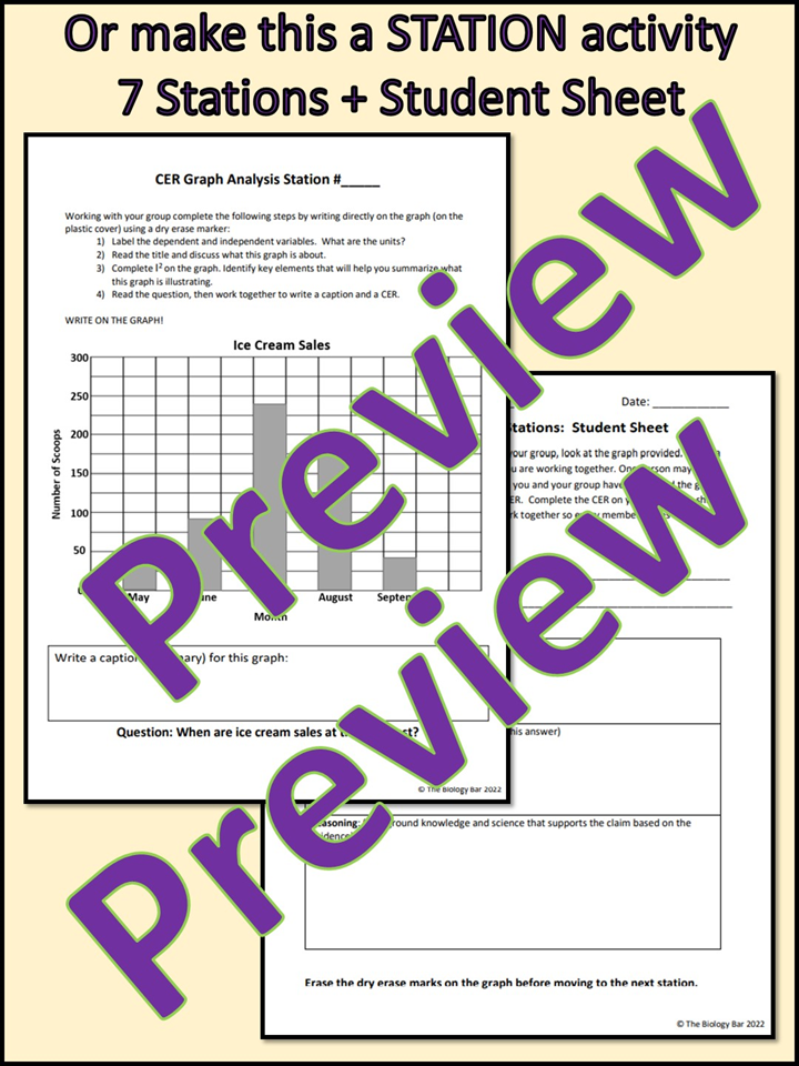 CER Science Graphing | Made By Teachers