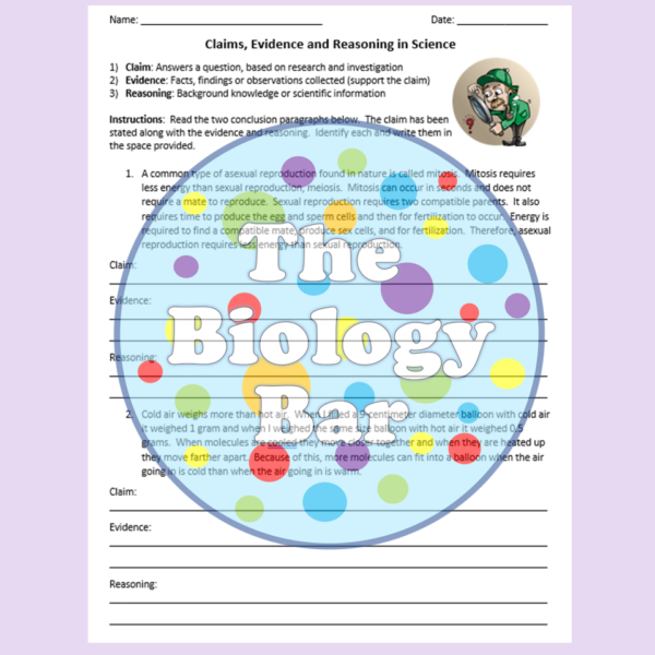 Science CER Instructions Practice PPT and Worksheets | Made By Teachers