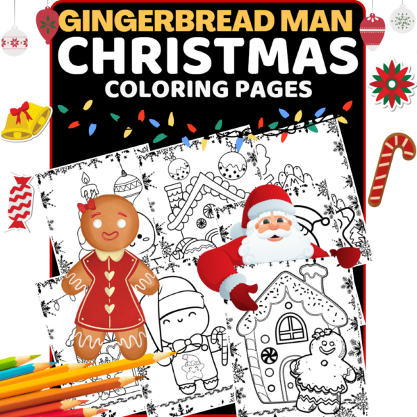 Gingerbread Zentangle Mandala Coloring Pages,Winter mindfulness stress ...
