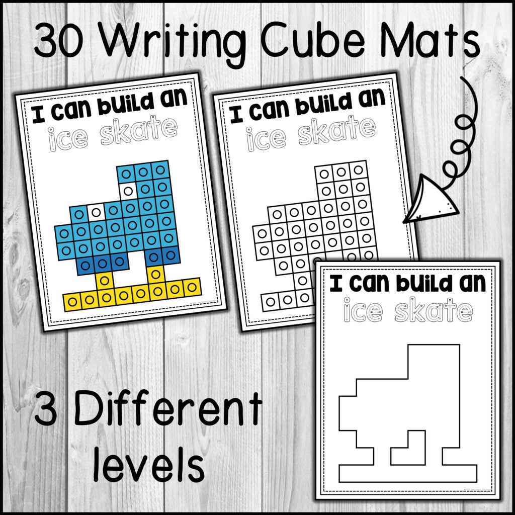 Winter Snap Cubes Activity Mats | Fine Motor Task Cards | Math Center ...