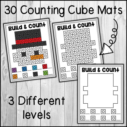 Winter Snap Cubes Activity Mats | Fine Motor Task Cards | Math Center ...