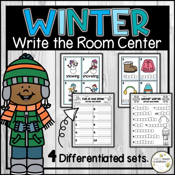 Winter Themed Center | Write the Room Activity | Low-Prep Literacy ...