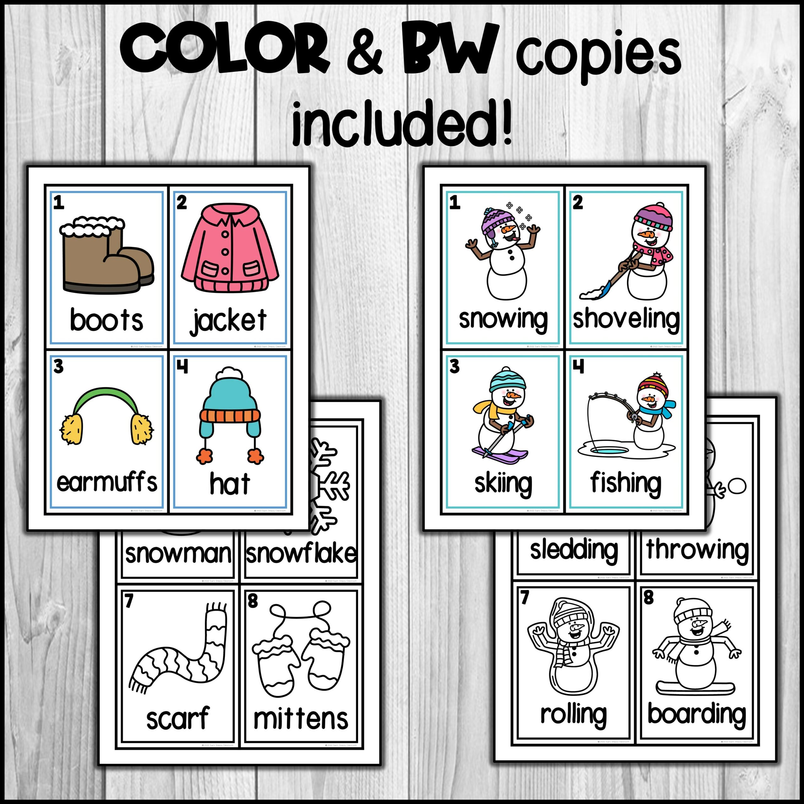 Winter Themed Center | Write the Room Activity | Low-Prep Literacy ...