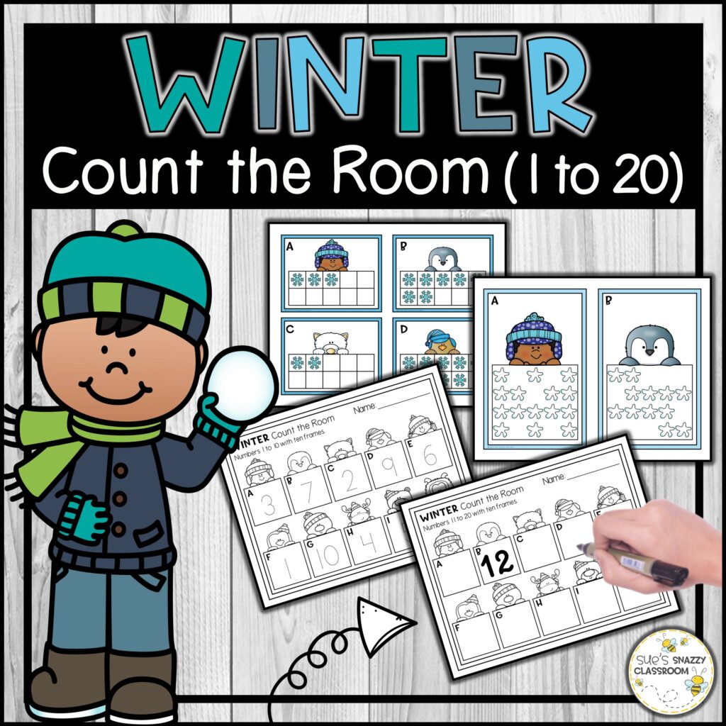 Winter Themed Write the Room Centers | ELA and Math Activities BUNDLE ...
