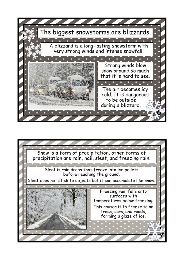 Fun Facts About Snow Mini Book Reading Comprehension - Made By Teachers