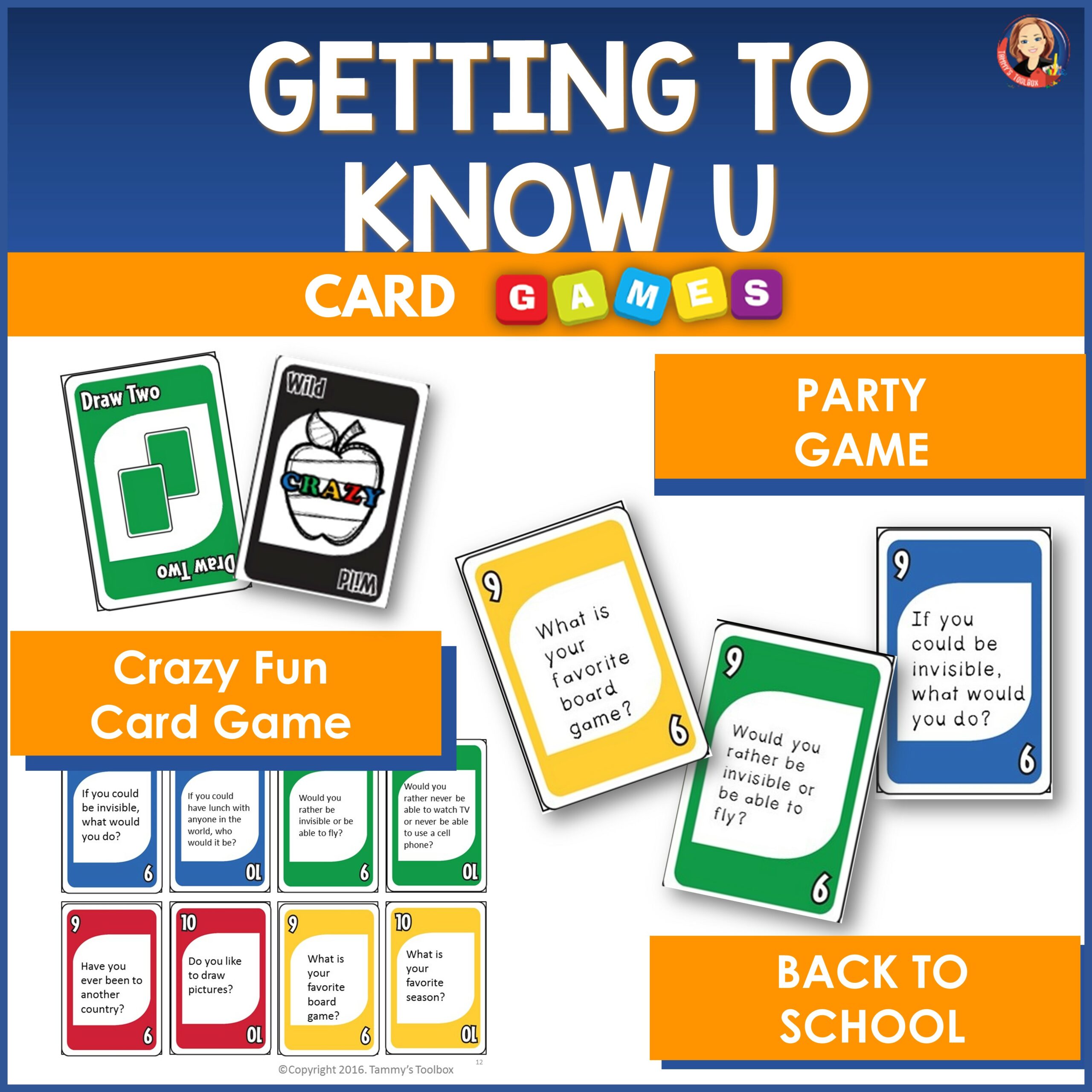 Getting to Know You Card Game for Back to School | Made By Teachers