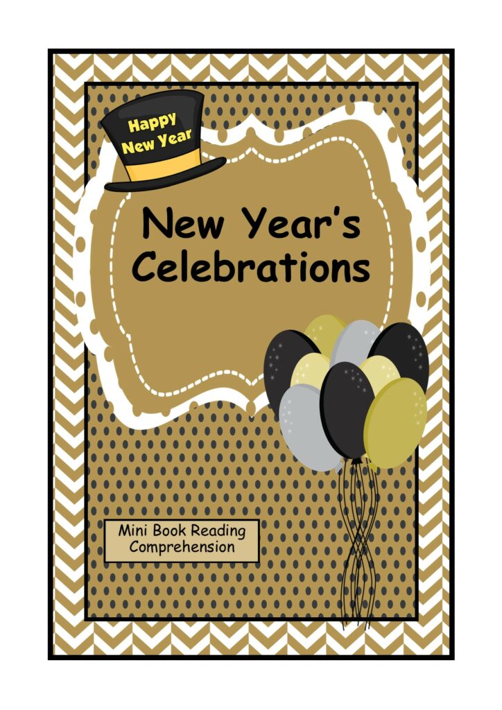 New Year's Celebrations Mini Book Reading Comprehension | Made By Teachers