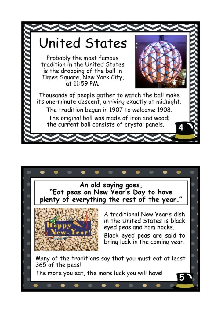 New Year's Celebrations Mini Book Reading Comprehension | Made By Teachers