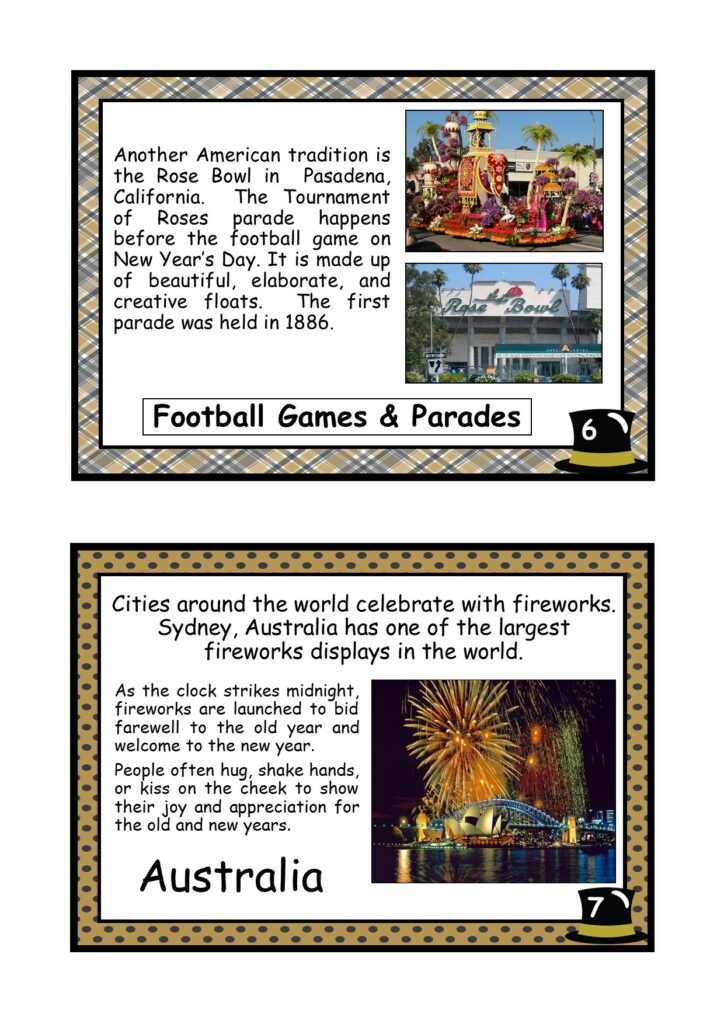 New Year's Celebrations Mini Book Reading Comprehension | Made By Teachers