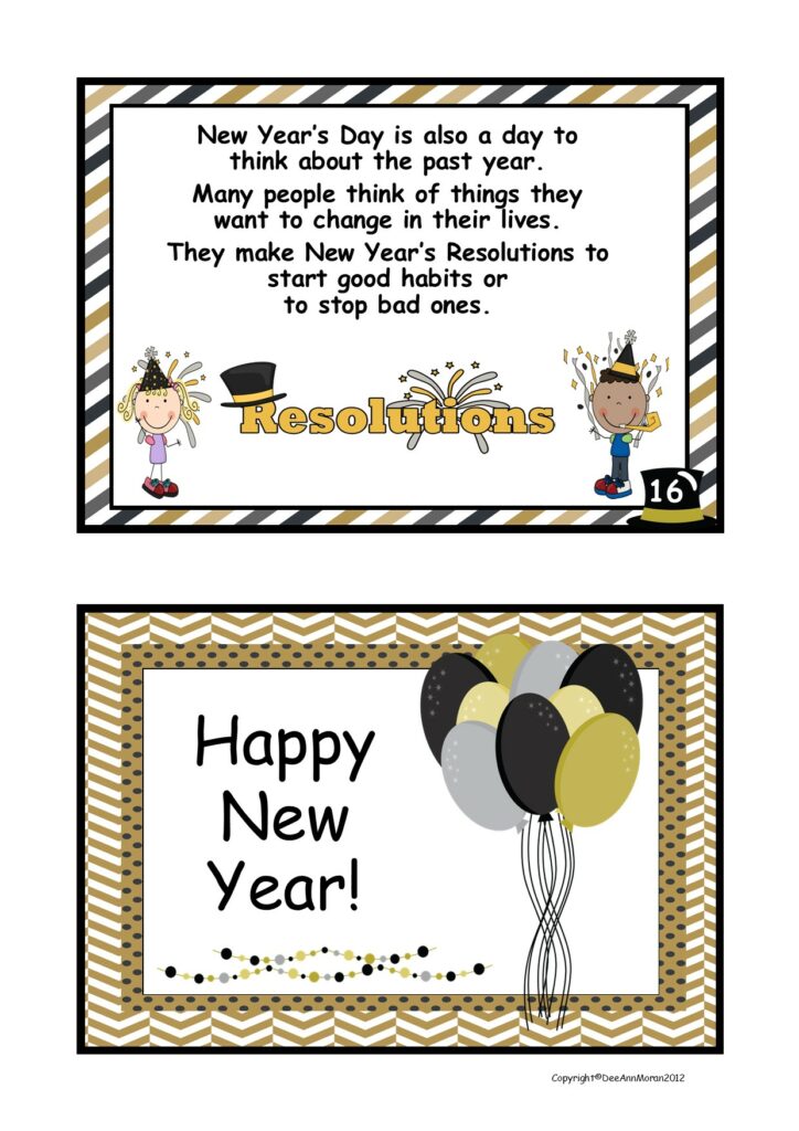 New Year's Celebrations Mini Book Reading Comprehension | Made By Teachers