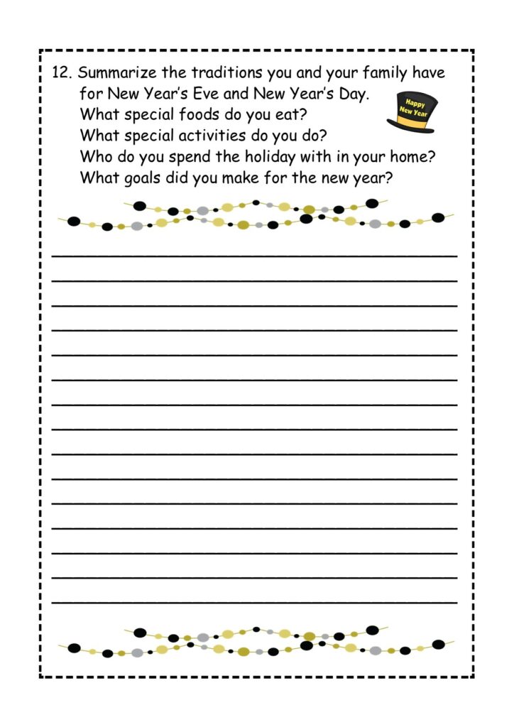 New Year's Celebrations Mini Book Reading Comprehension | Made By Teachers