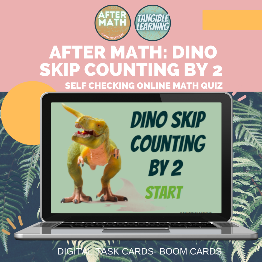 Dinosaur Skip Counting by 2s Digital Boom Card Deck | Made By Teachers