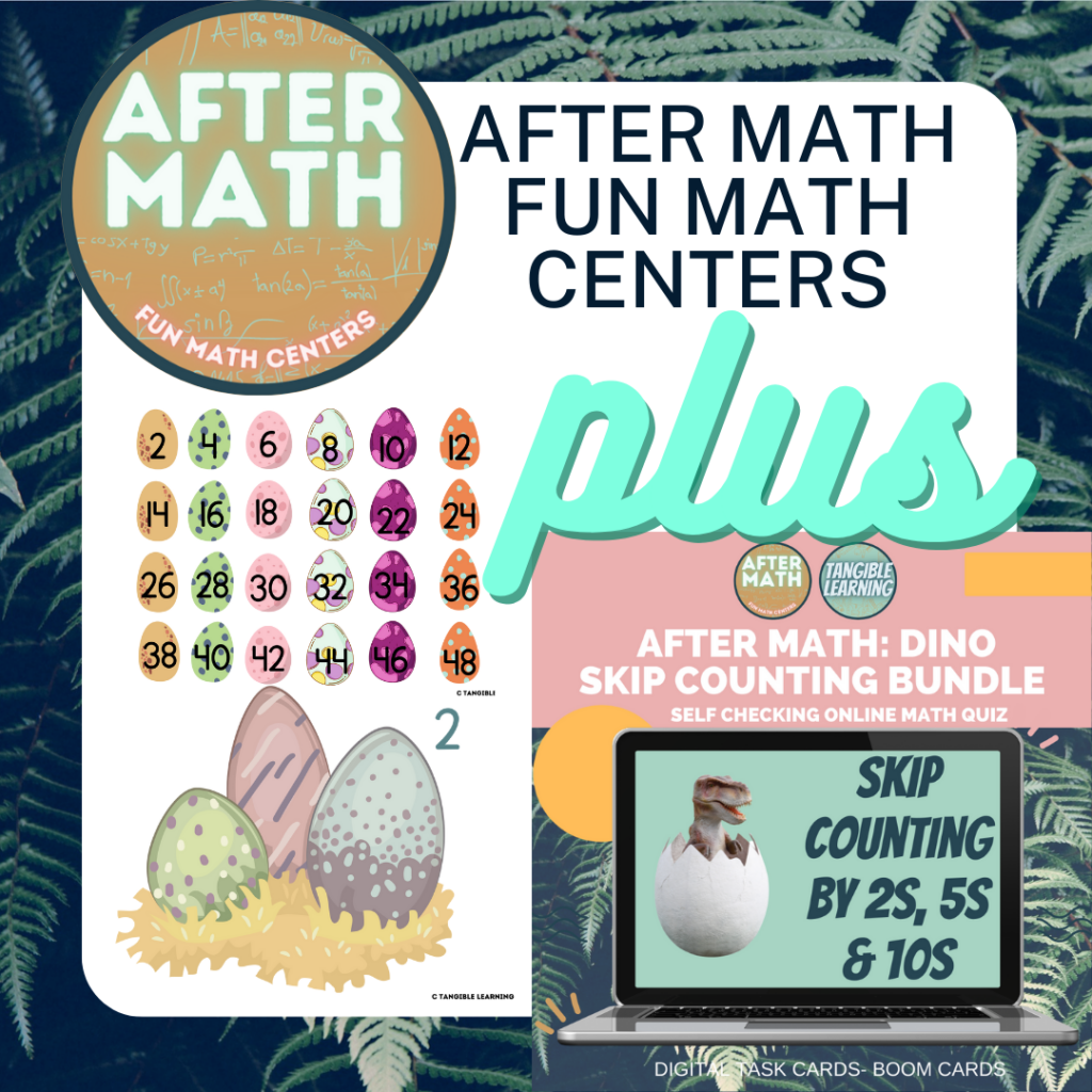 Dinosaur Skip Counting Math Centers & Digital Decks Bundle | Made By ...