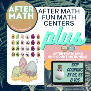 Dinosaur Skip Counting Math Centers & Digital Decks Bundle | Made By ...