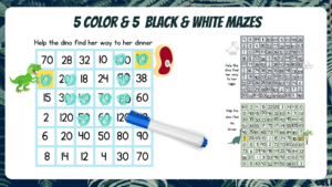 Dinosaur Skip Counting Math Centers & Digital Decks Bundle | Made By ...