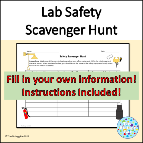 Science Lab Safety Scavenger Hunt | Made By Teachers