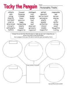 Tacky the Penguin Character Traits Retell Story Sequence Compare ...