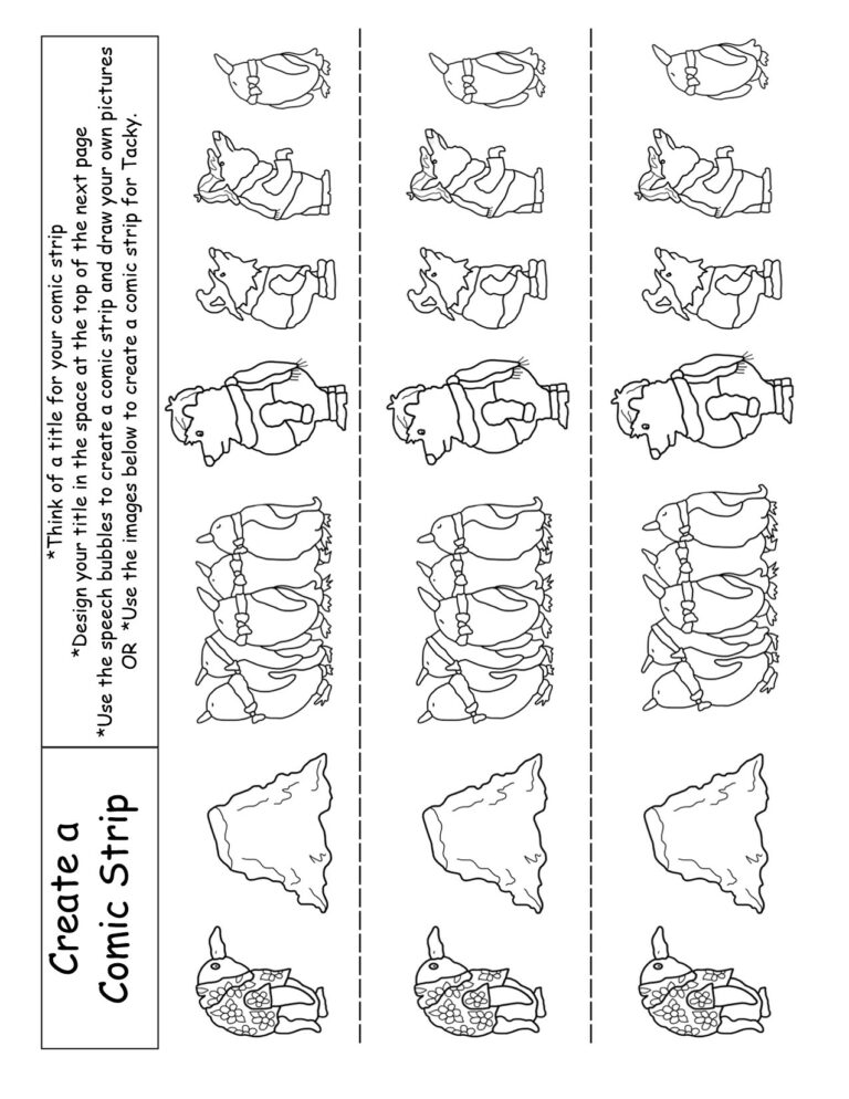 Tacky the Penguin Character Traits Retell Story Sequence Compare ...