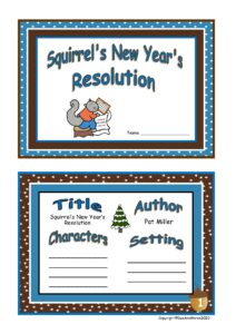Squirrel's New Year's Resolution Retell Main Idea Summarize Character ...