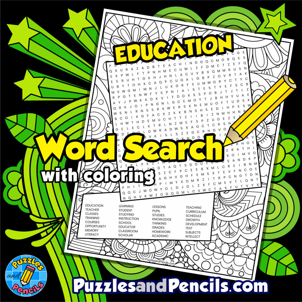 Gingerbread Word Search Puzzle Activity Page with Coloring | Christmas ...