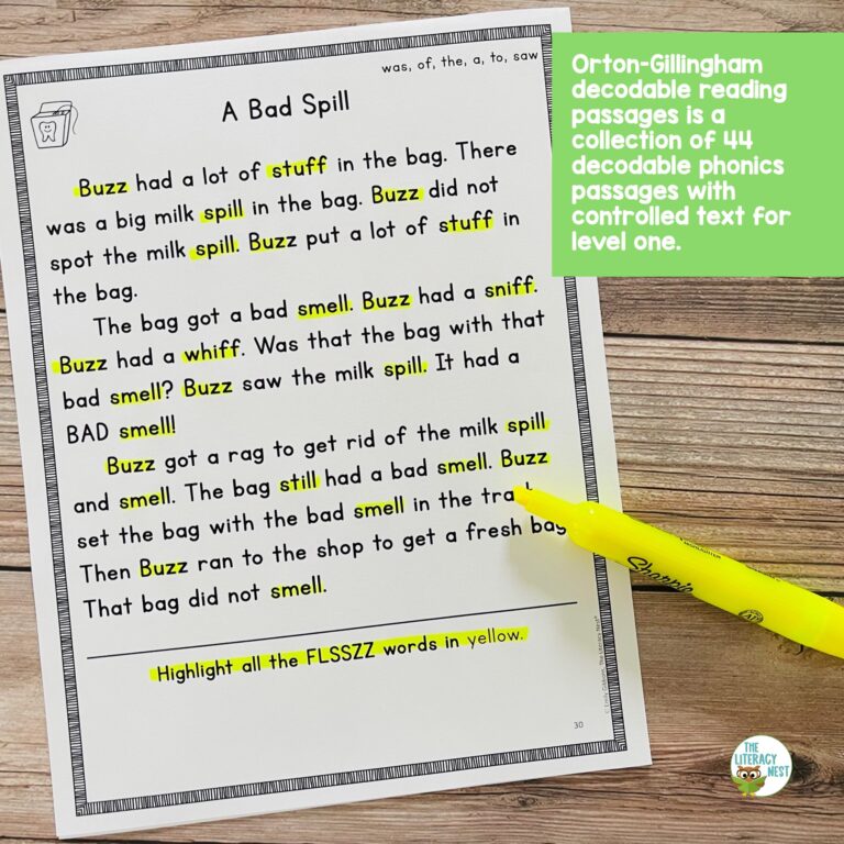 Let's Read Decodable Text and Passages for Orton-Gillingham Lessons ...