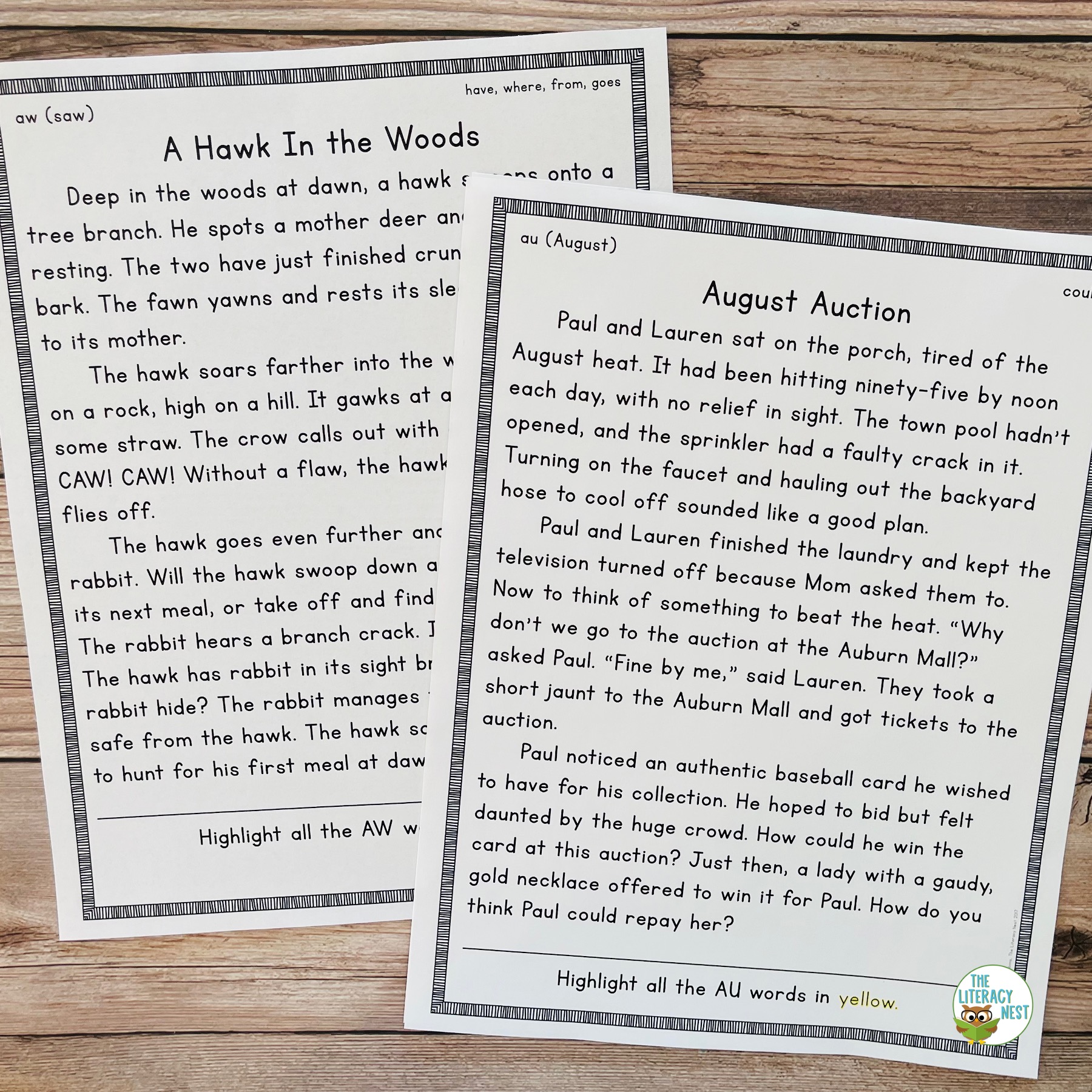 Let's Read Decodable Passages for Orton-Gillingham Lessons Level 3 ...