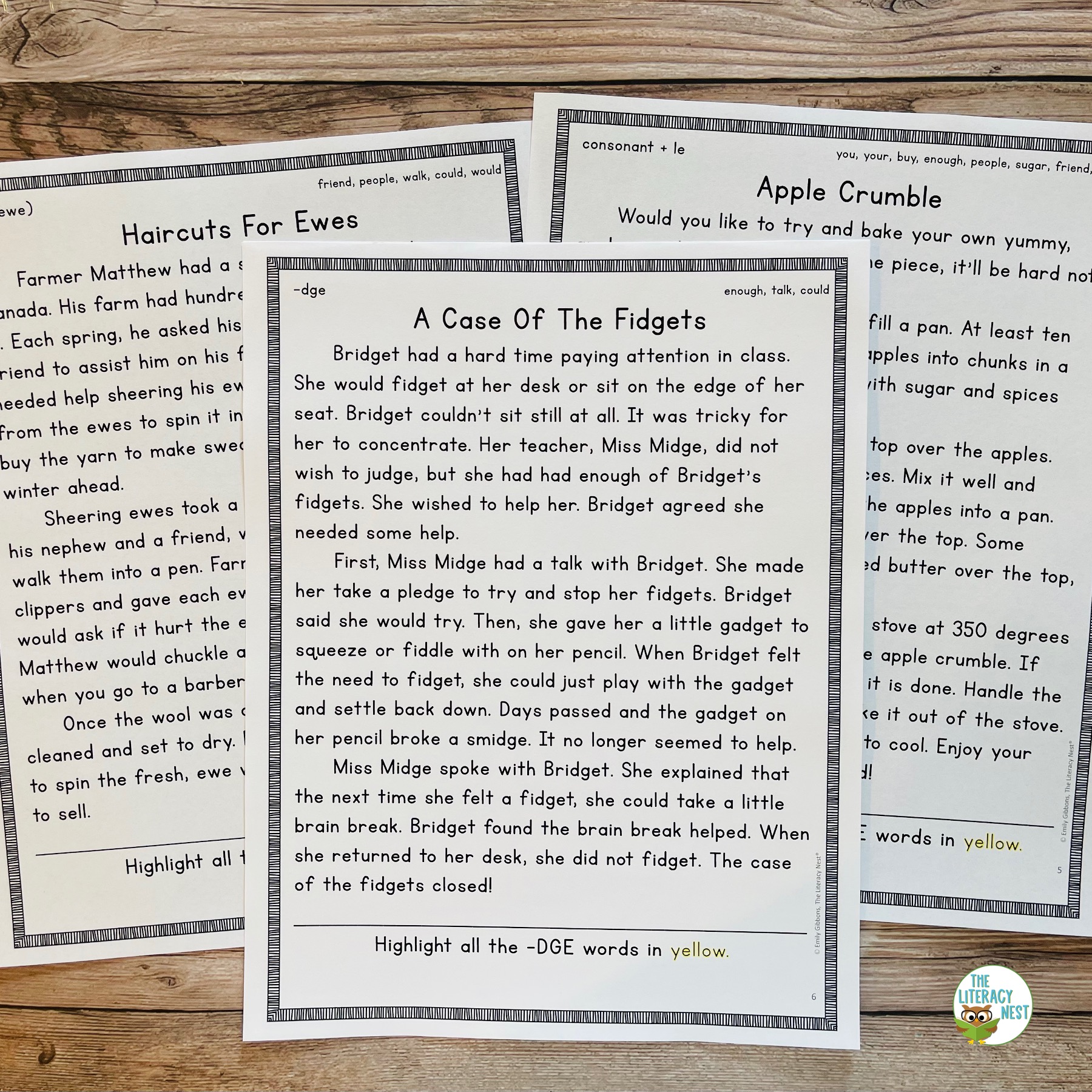 Let's Read Decodable Passages for Orton-Gillingham Lessons Level 4 ...