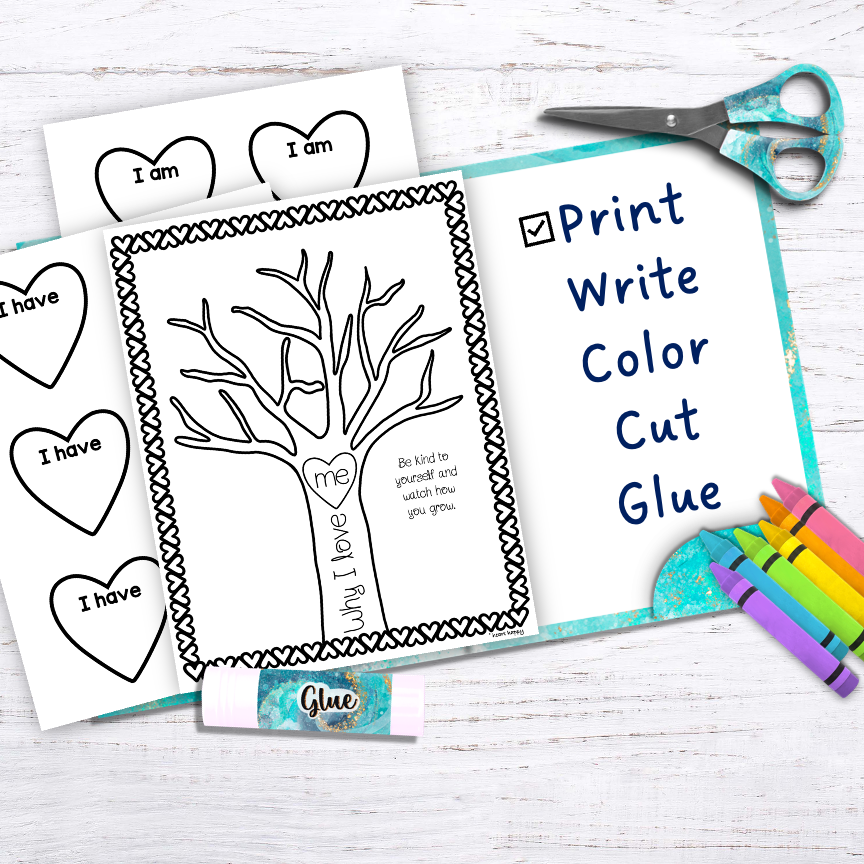 I Love Me Tree Craft | Growth Mindset Craft | SEL Craft | Made By Teachers
