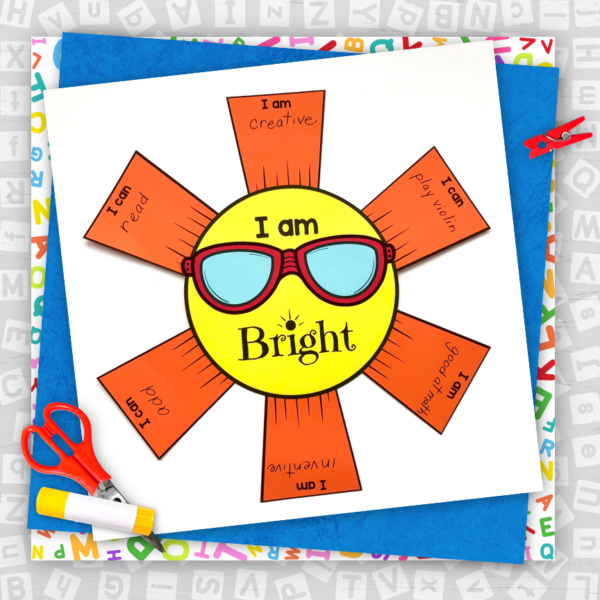 I am Bright Sun Craft | Growth Mindset | SEL | Summer Craft | End of ...
