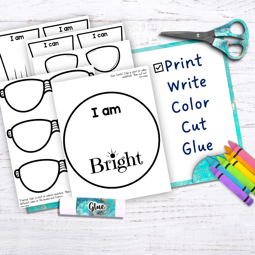 I am Bright Sun Craft | Growth Mindset | SEL | Summer Craft | End of ...